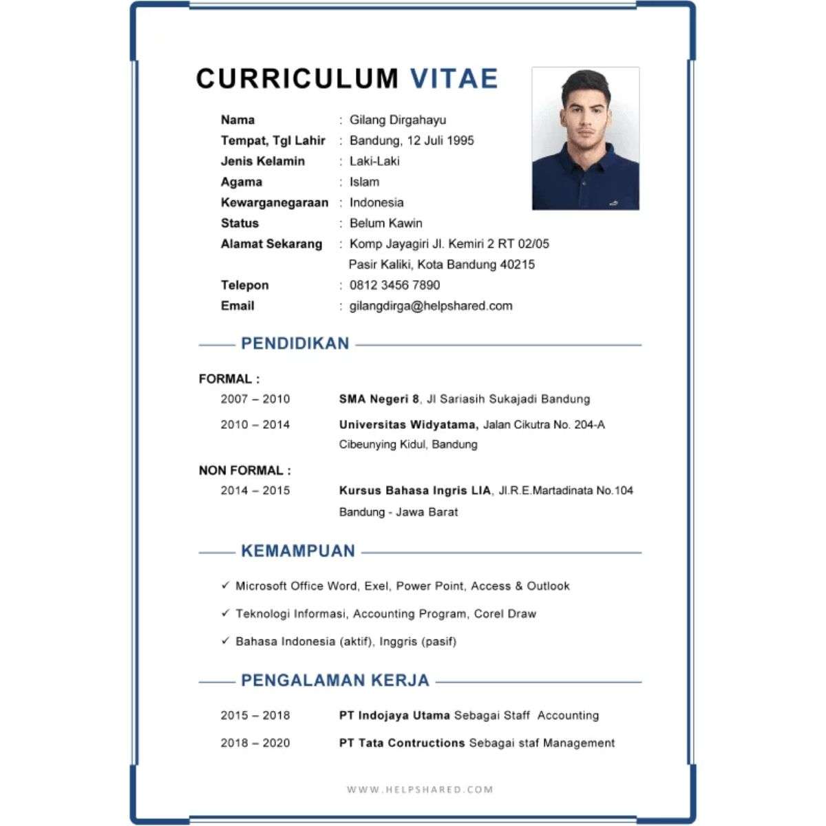 Contoh Surat CV Lamaran Kerja yang Benar, Langsung Dilirik HRD!