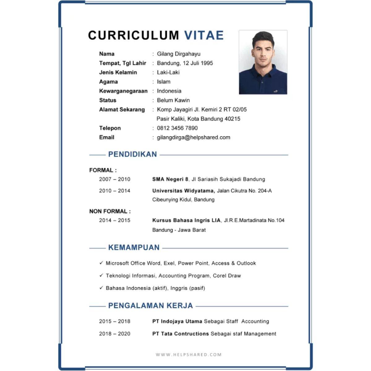Contoh Surat CV Lamaran Kerja yang Benar, Langsung Dilirik HRD!